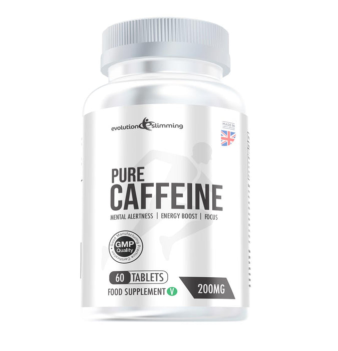 Pure Caffeine 200mg Tablets — Evolution Slimming