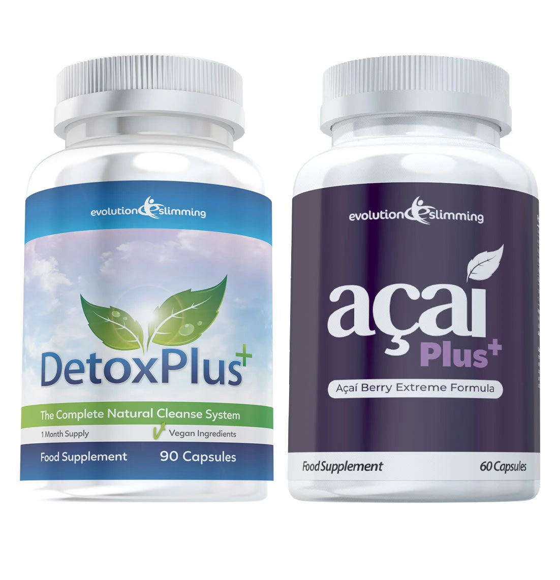 Pack combiné Acai Plus et Detox Plus - Puissant antioxydant et ...