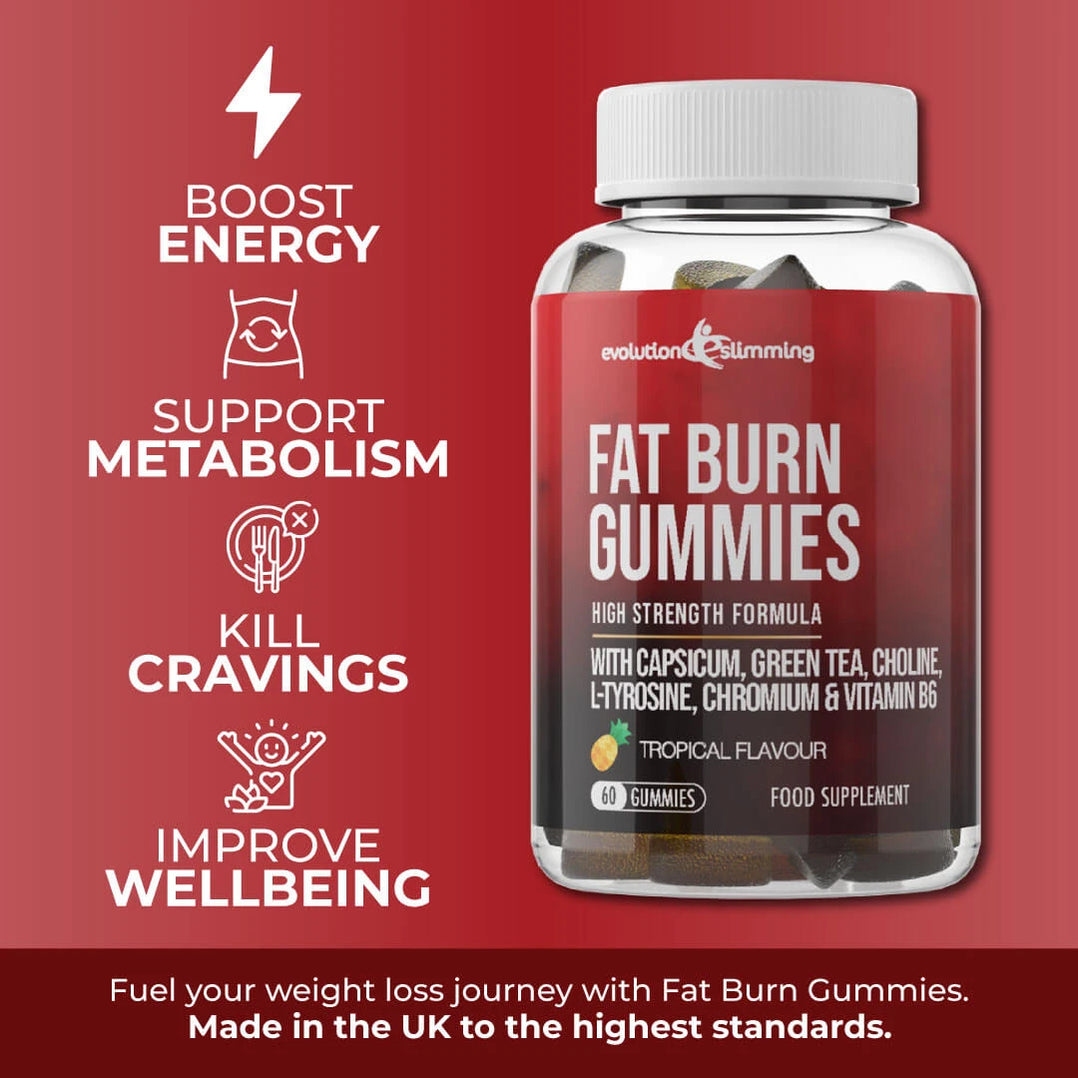 Fat Burn Extreme Gummies with Capsicum, Green Tea & L-Tyrosine ...