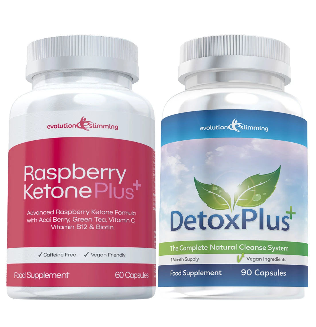 Combo de Cetonas de Frambuesa y Detox Plus: Limpia y Quema Grasa — Evolution Slimming