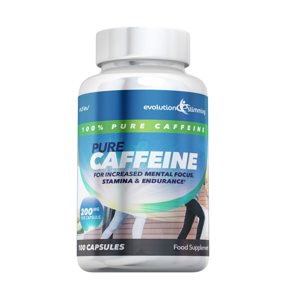 Pure Caffeine 200mg Tablets — Evolution Slimming